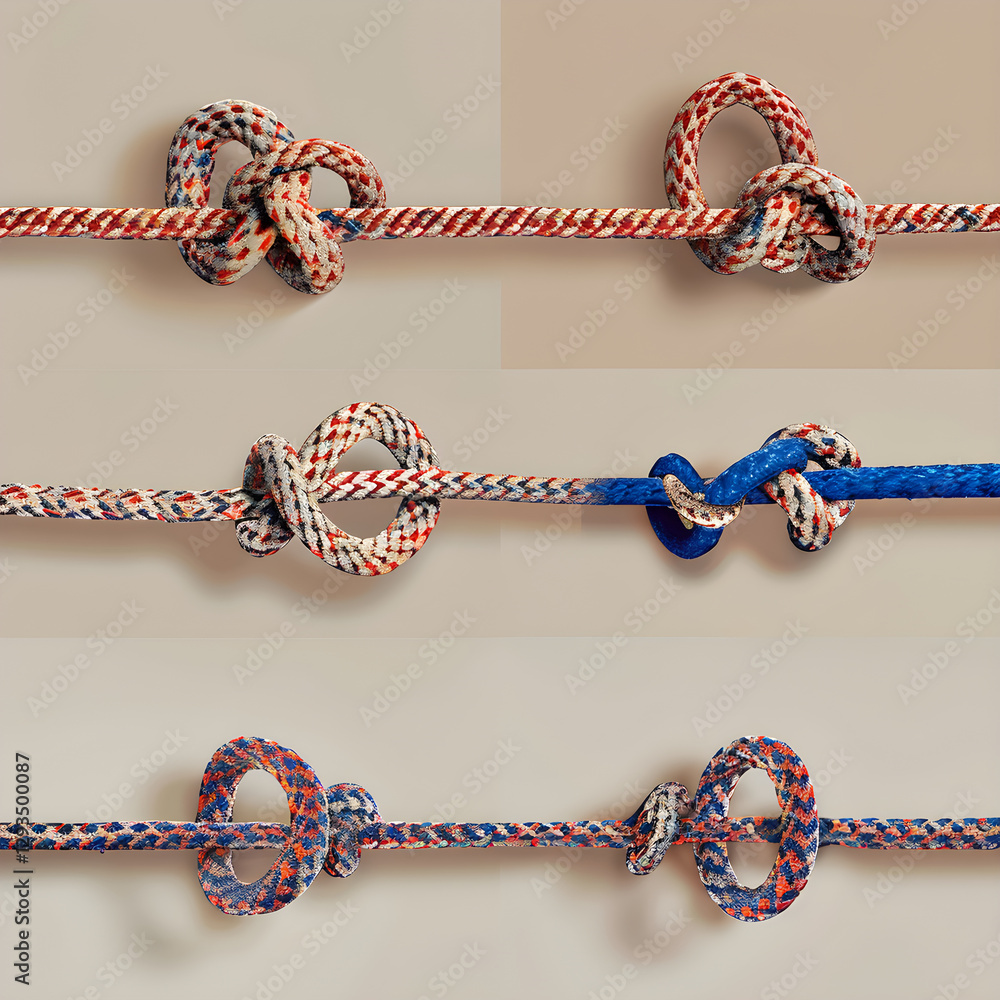 Visual Step-By-Step Guide on How to Tie a Square Knot with Two ...