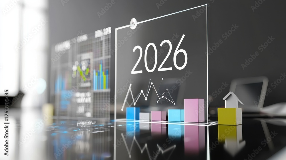 2026 Business Analytics Forecast and Growth Visualization in Futuristic Infographic Detailed ...