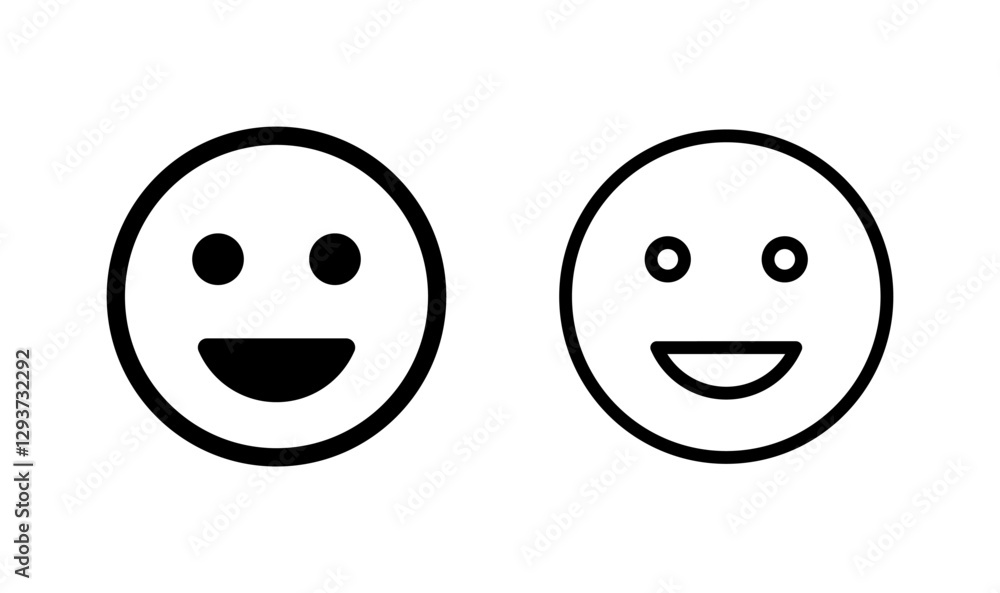 Smile icon logo design. smile emoticon icon. feedback sign and symbol ...