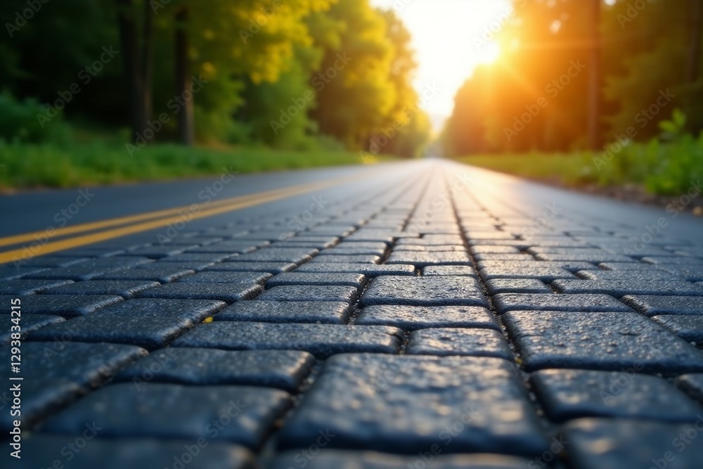 Autonomous asphalt paver laying smooth road surface, speed, GPS Stock ...