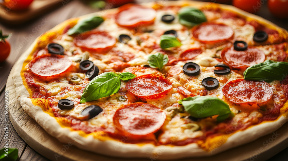 Italian pizza food, web pizzeria banner vector illustration. Cartoon ...