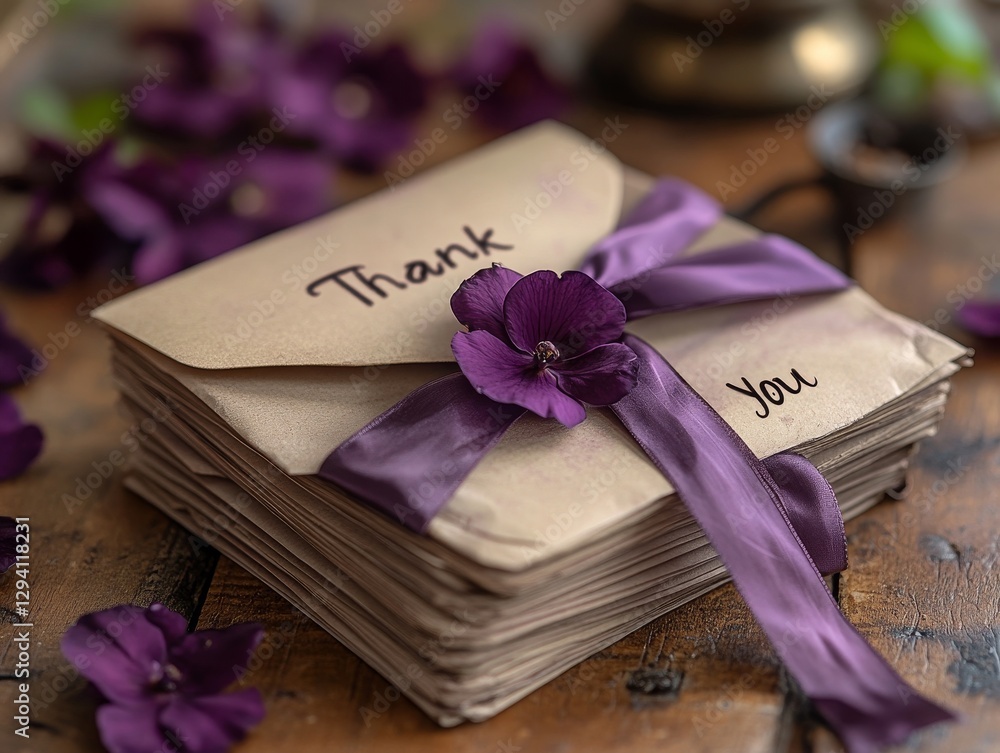 "Thank You" Notes for Women's Day: A stack of thankful messages adorned ...