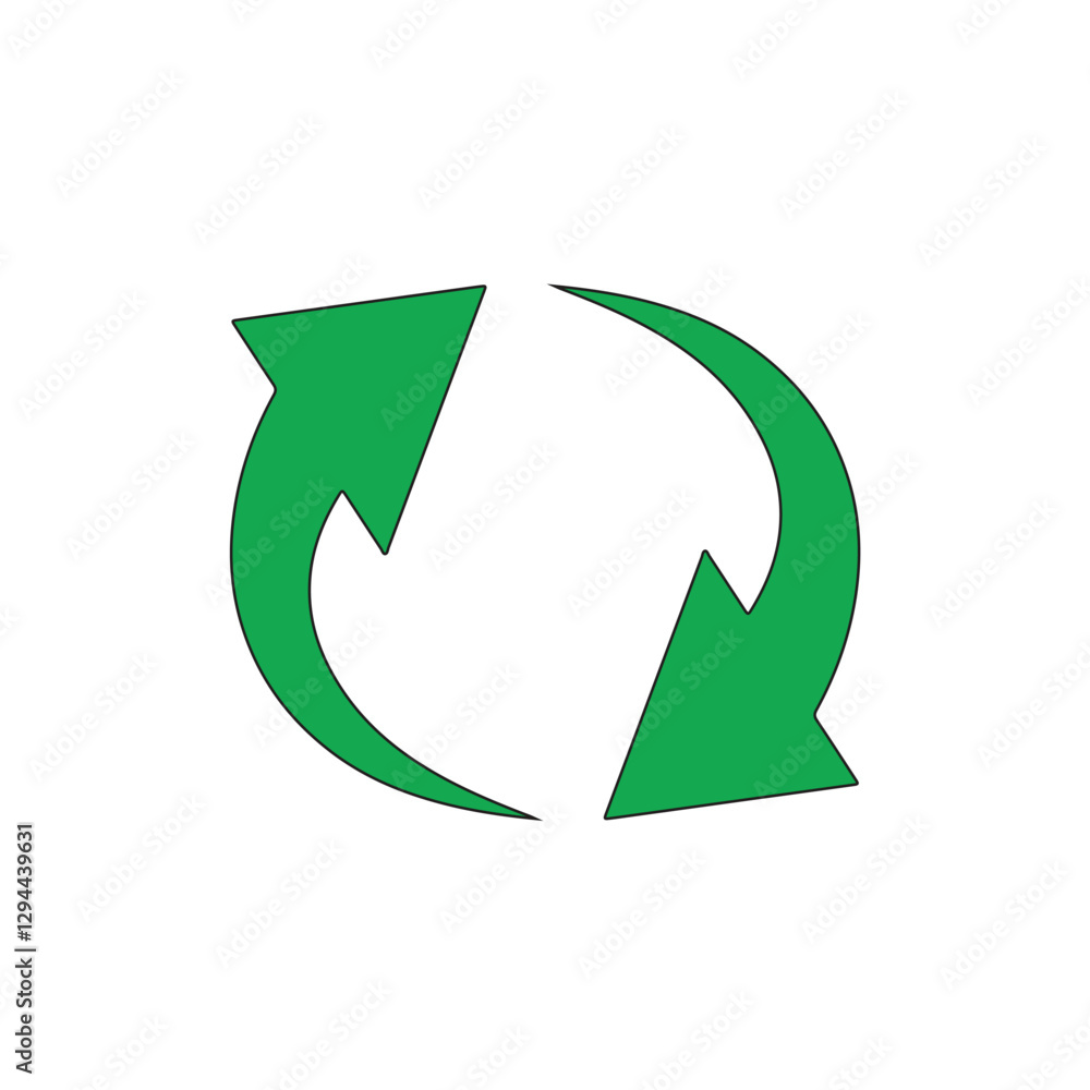"Recycle Arrow Icon | Eco-Friendly Symbol for Sustainability" "Recycling Arrows Vector ...