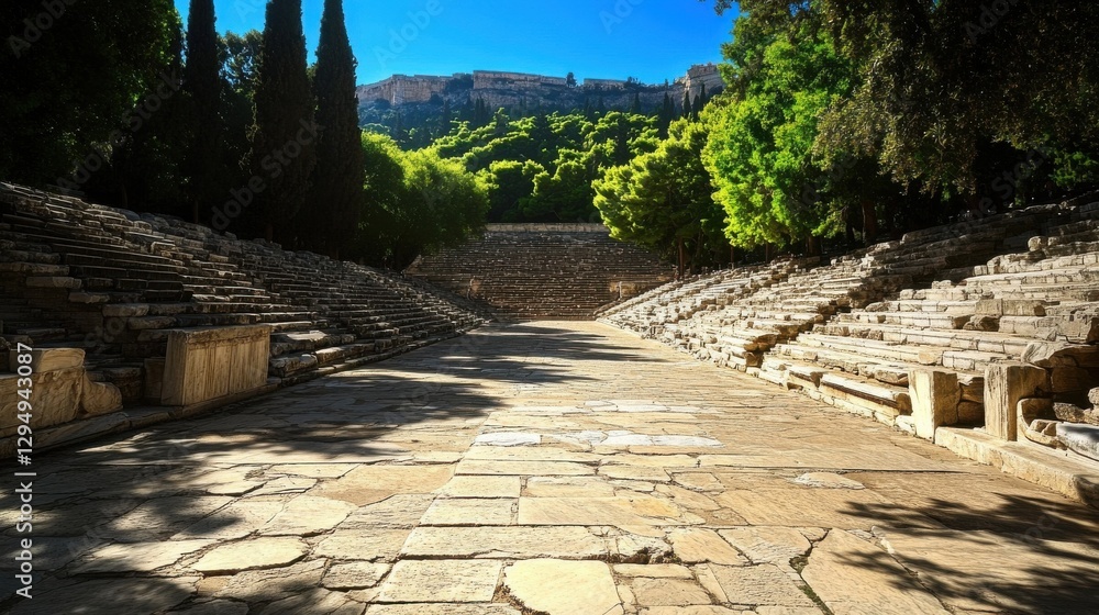 Panathenaic stadium track illuminates ancient greek glory in athens ...