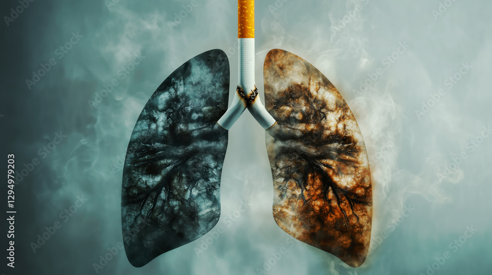 The devastating effects of smoking: A stark visual representation of ...