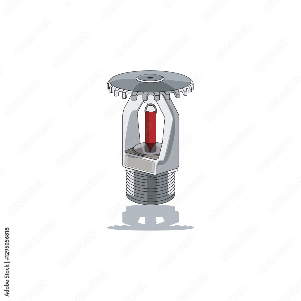 Upright fire sprinkler for fire suppression, safety system, emergency ...