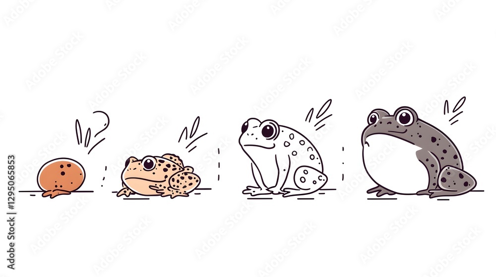 Frog life cycle stages a visual guide to evolution nature infographic ...
