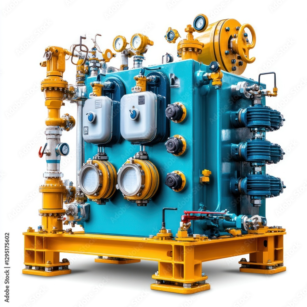 Professional image of an oil well production separator with a seamless ...