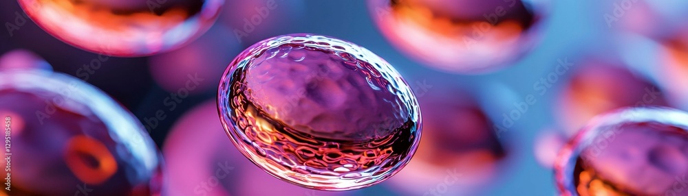 Cellular Biology Illustration Revealing Microscopic Structures and ...