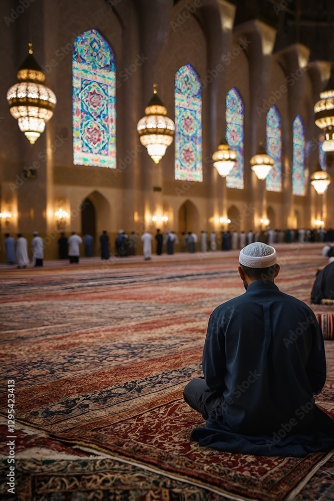 Tarawih prayer, Ramadan prayer, Islamic worship, Muslim prayer, mosque ...