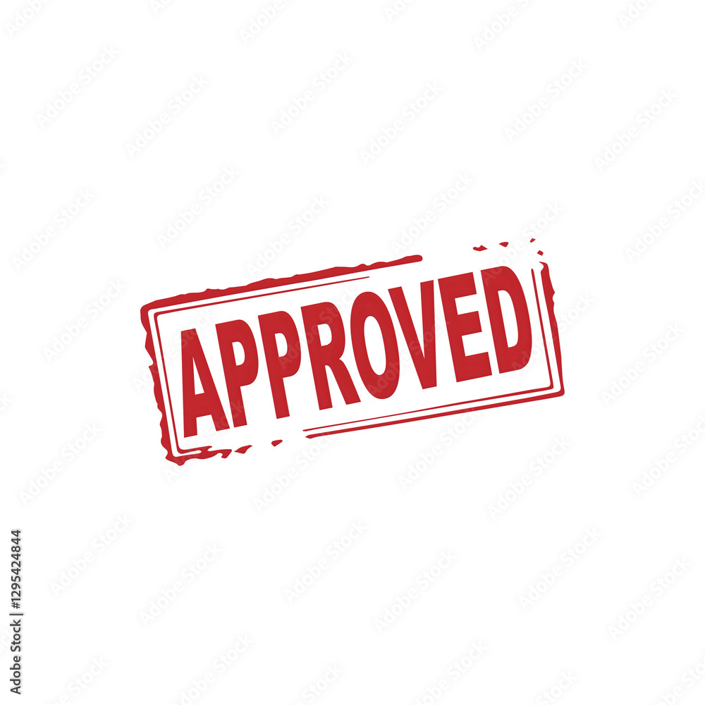 Rubber Stamp Circular and Rectangle Design Bold Text APPROVED ...