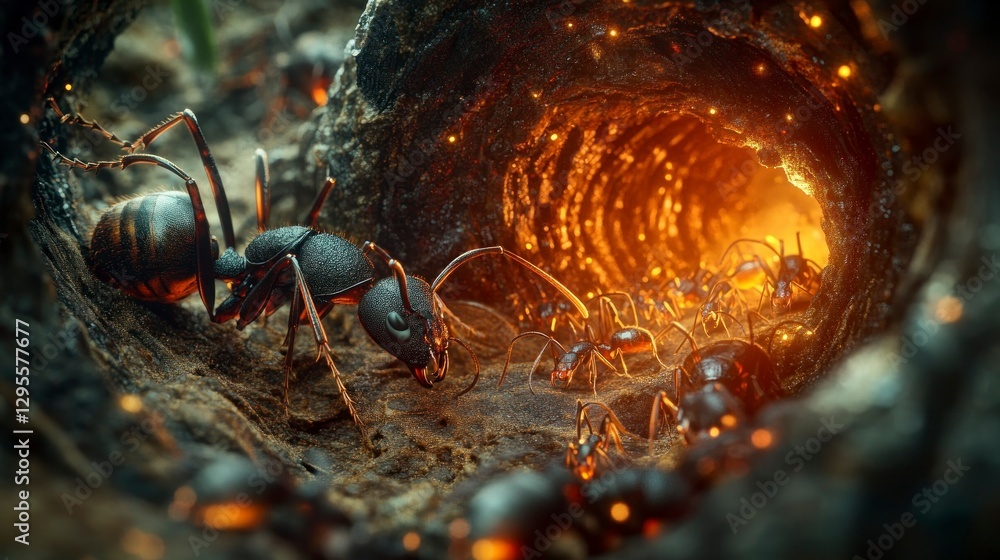 Intricate ants perspective inside an anthill nature gigapixel-scale ...