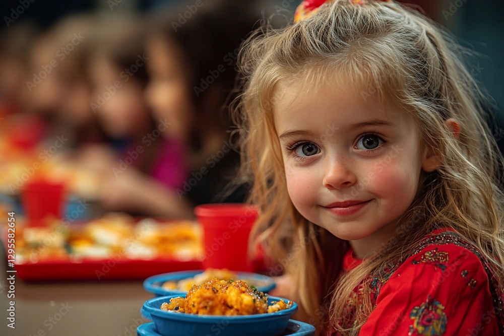 teacher in a multicultural classroom helps a group of students from ...