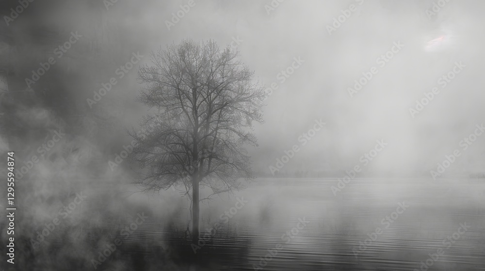 Misty swirl of white chalk dust on a black background, creating an ...