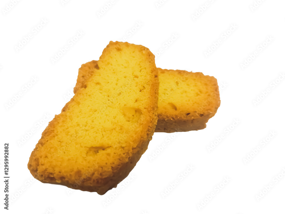 Cake Rusk or crispy bread slices is all time favorite tea time snack of ...
