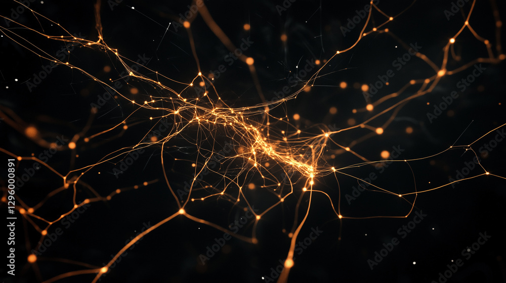 Dynamic neural connections fire bright electrical pulses in the brain ...