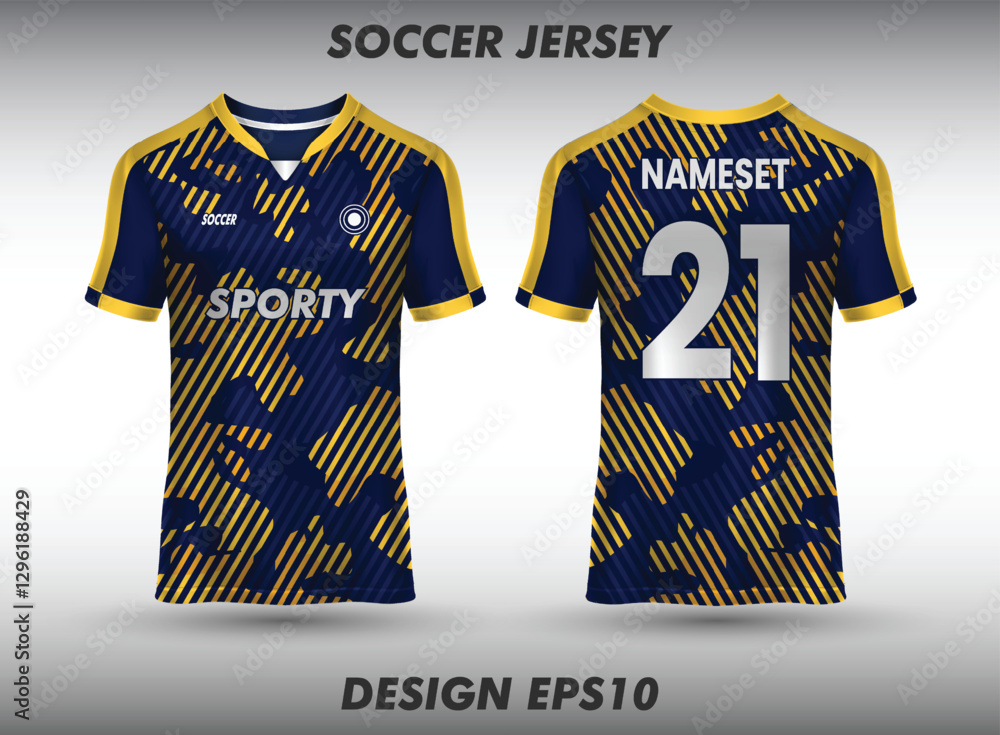 Football jersey design for sublimation jersey template front and back ...