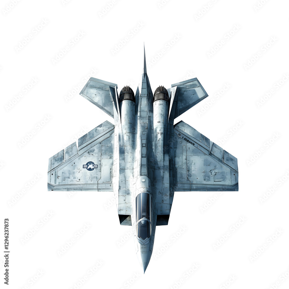 Hyper-Realistic Image of a Detailed Military Fighter Jet Stock Photo ...