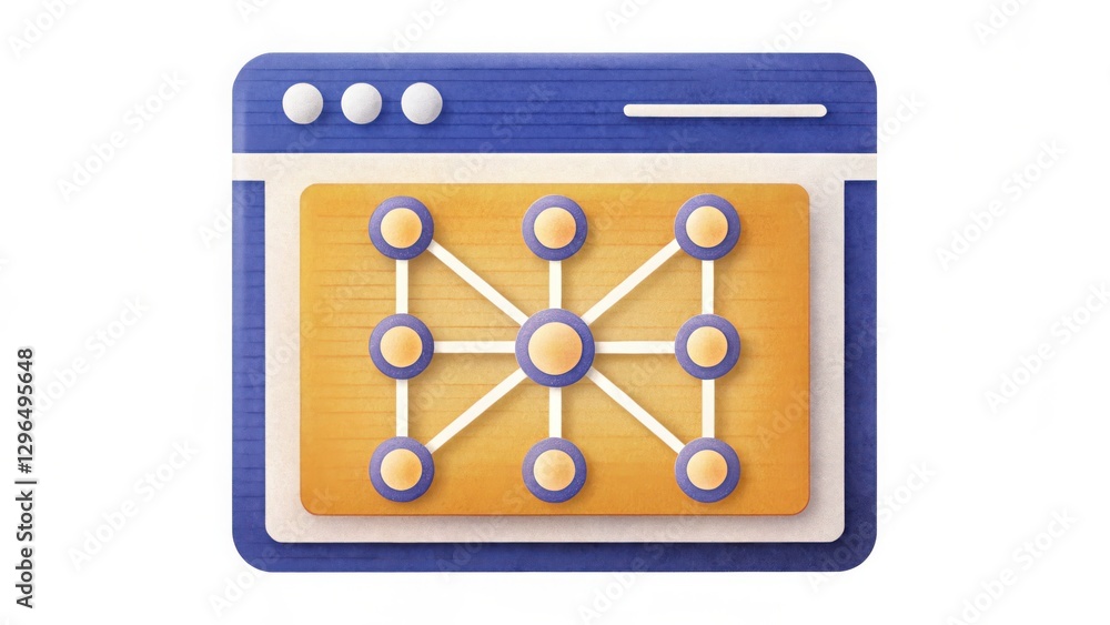 stock picks with sectors watercolor concept. Web browser interface with ...