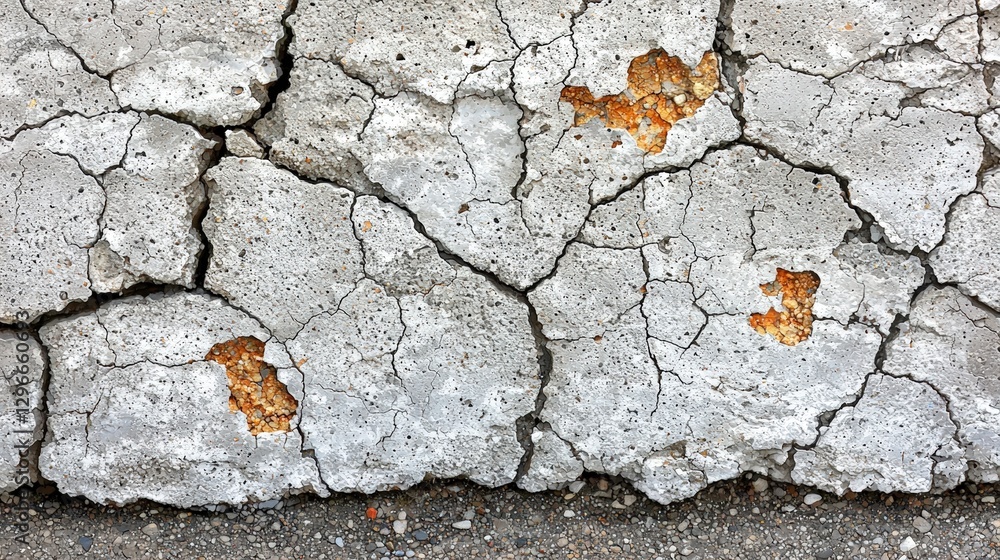 Wall with a prominent stop sign, highlighting urban safety and traffic ...