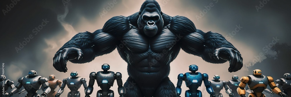 Cyber Primate: The Gorilla-Led Robotic RevolutionIn a world where ...