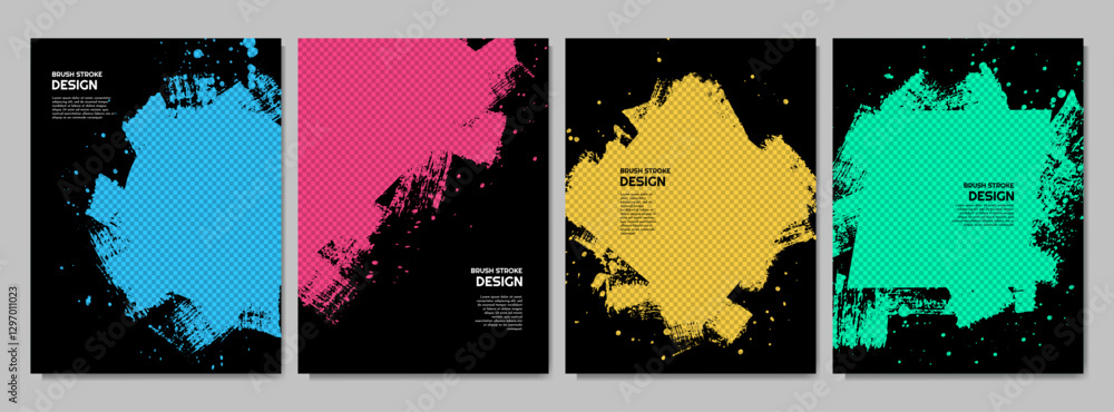 Vector illustration. Overlay hand drawn style. Abstract dirty black ...