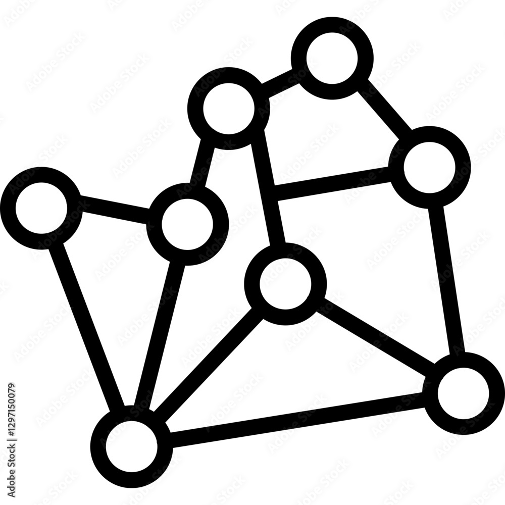 Convolutional Neural Network Icon Stock Vector | Adobe Stock