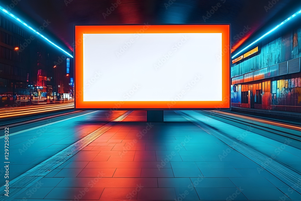 Billboard mockup city outdoor poster blank street ad sign digital. Mock ...