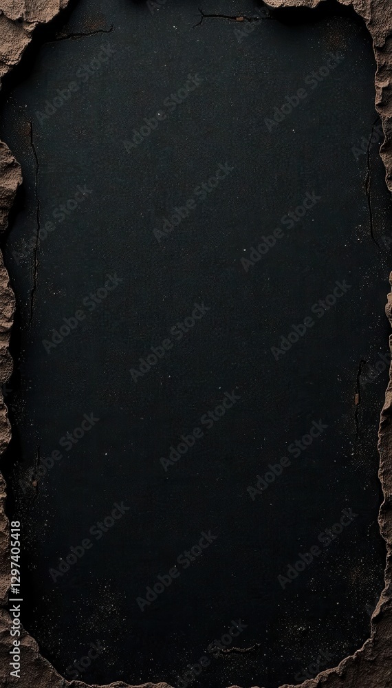 Vintage black paper texture with aged creases and worn edges, worn ...