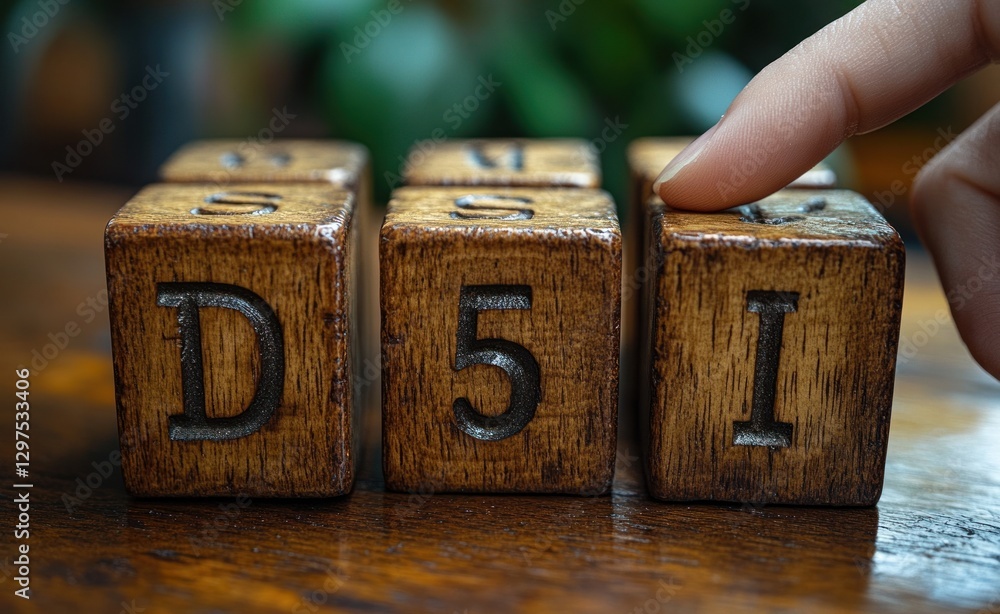 Hand rotates block transforming DSM IV into DSM 5 indicating new mental ...