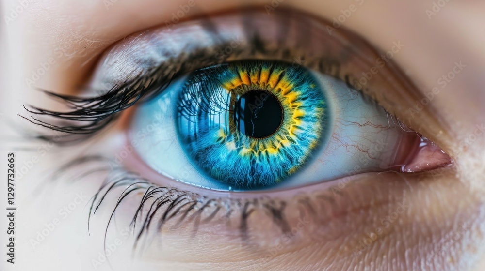 Eye: The organ responsible for vision, featuring structures like the ...
