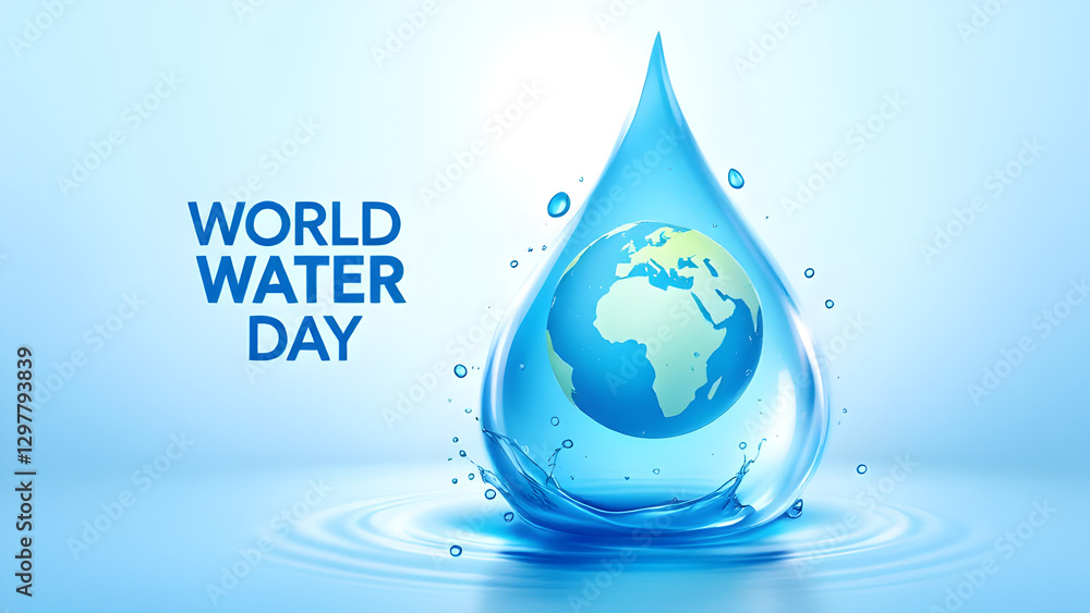 world water day 2025. world water day creative banner, poster, social ...
