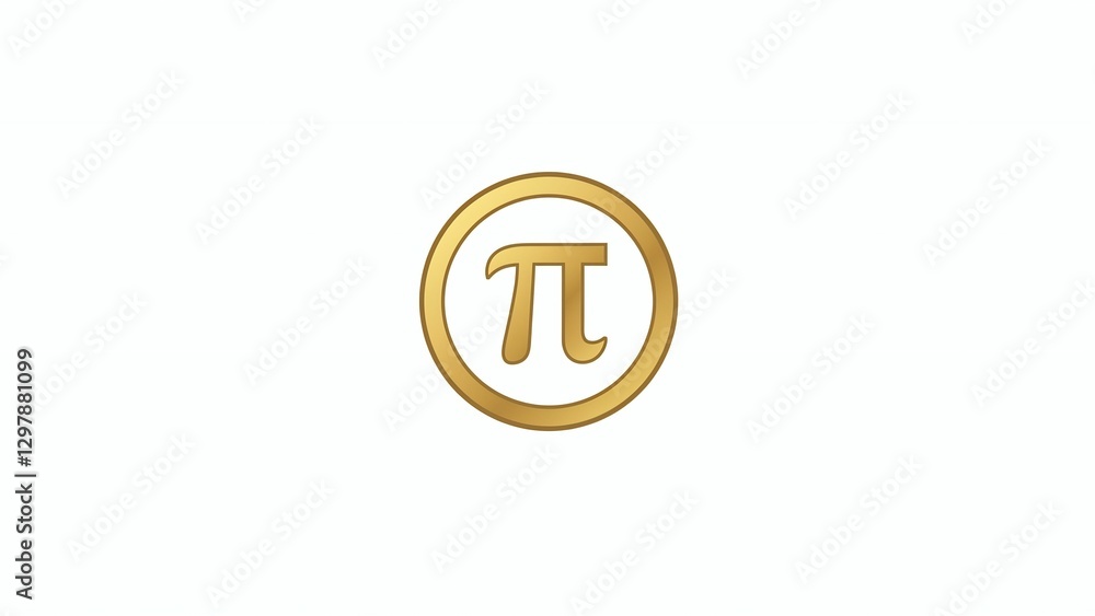 Pi Coin, Pi Network golden logo design Stock Illustration | Adobe Stock
