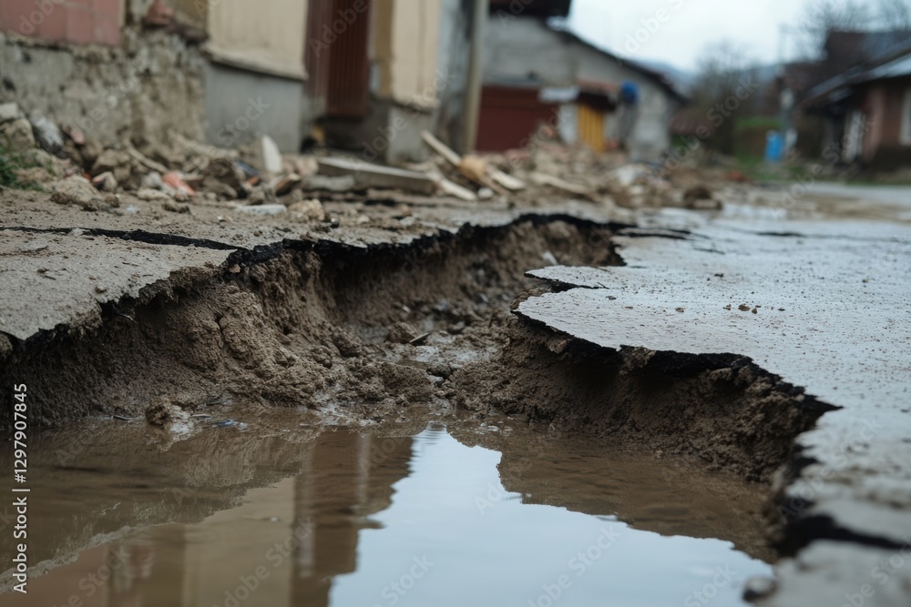 The environmental consequences of the earthquake, with the displacement ...