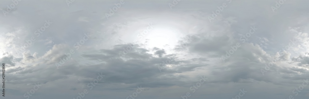 Photo Stock Sky panorama with overcast rainy clouds in seamless ...