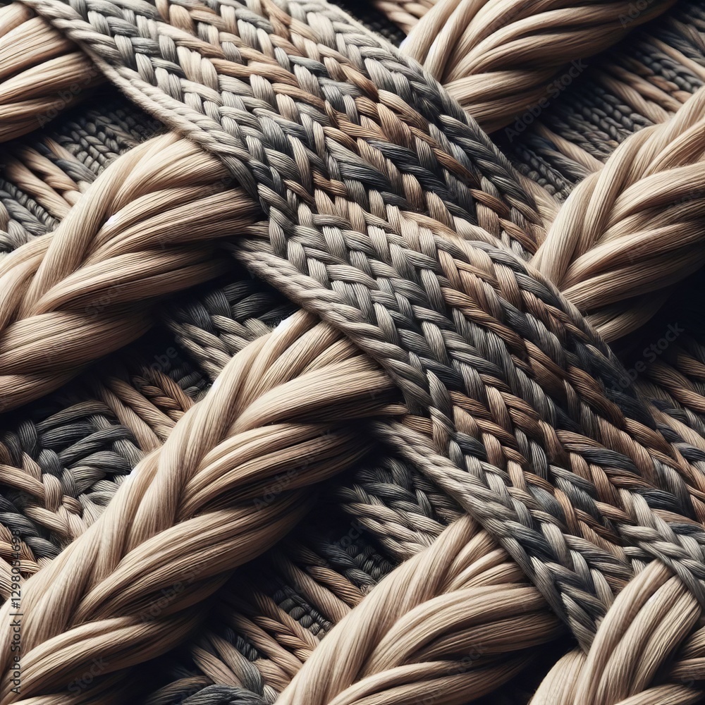 Woven Fabric Interlacing threads at right angles to create a sur Stock ...