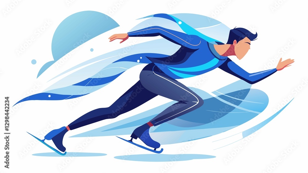 This image offers a visually stunning and dynamic depiction of ice ...