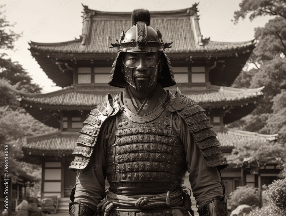 Foto de Stock Yasuke The First Black Samurai in Japan from the 16th ...