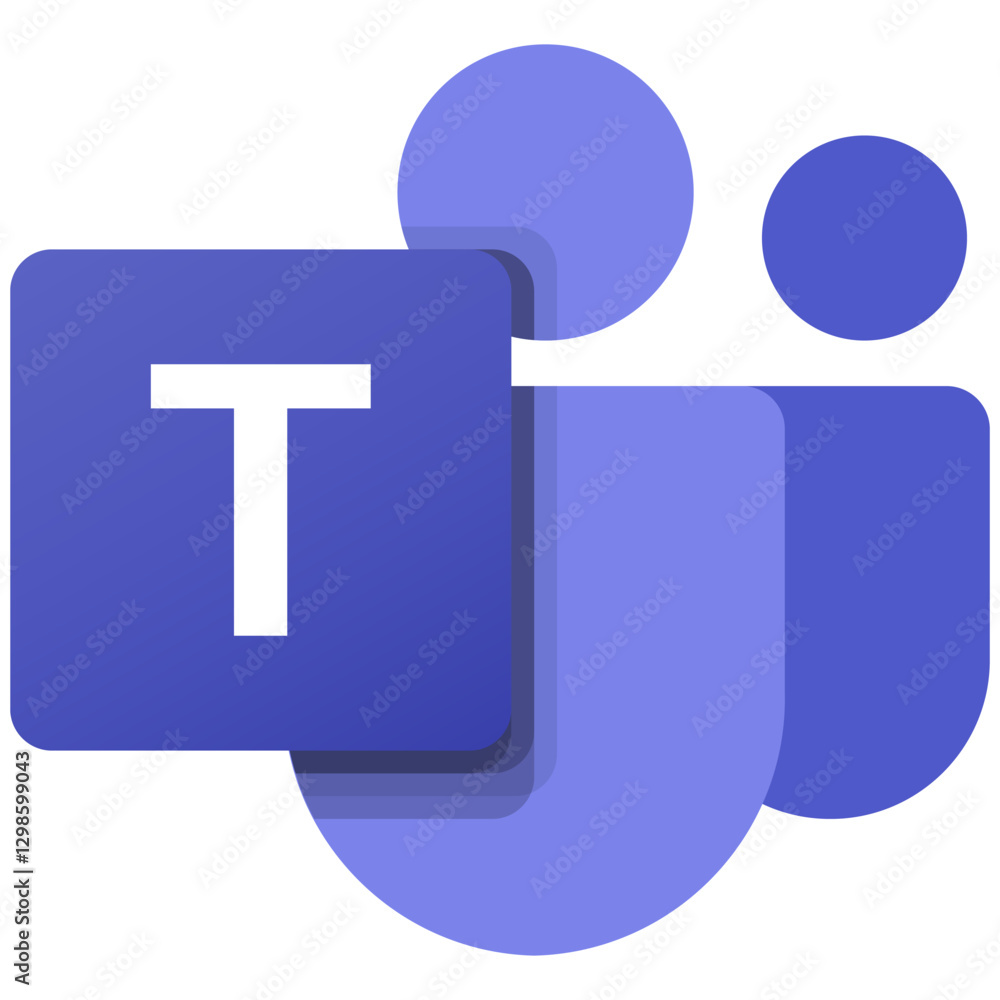 Microsoft Teams logo icon. Social media icon. Popular social media logo ...