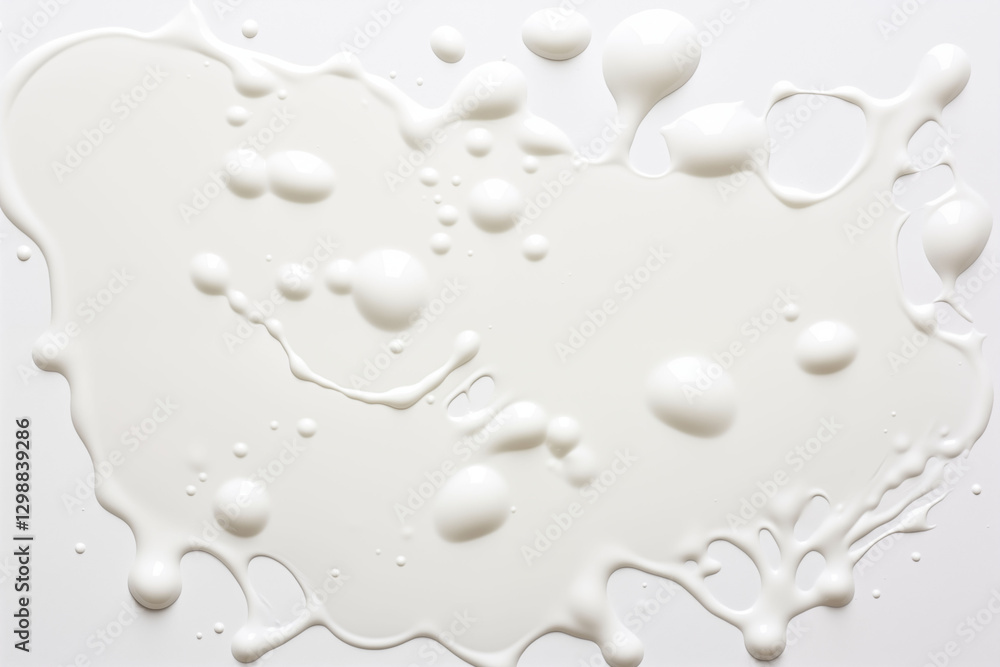 Drops of white paint falling on friends is a work of art. on a white ...