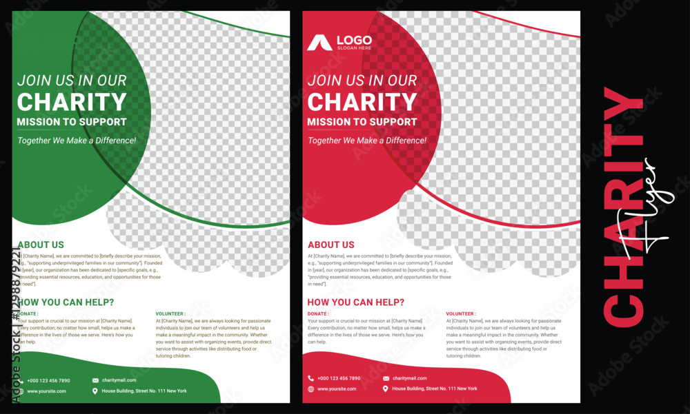 Charity flyer design Charity organization, nonprofit, go, donation ...