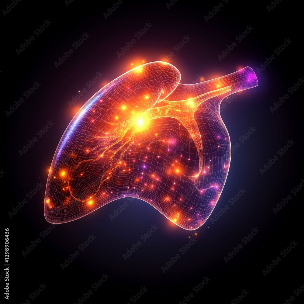 Triglyceride lipid health. Liver image depicting early triglyceride ...