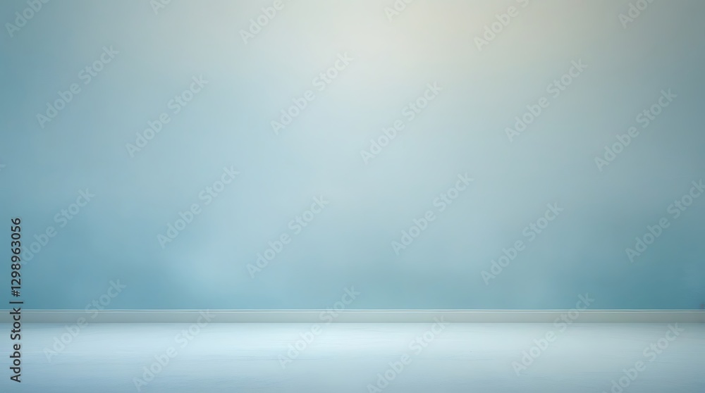 light blue studio room background, generative AI Stock Illustration ...