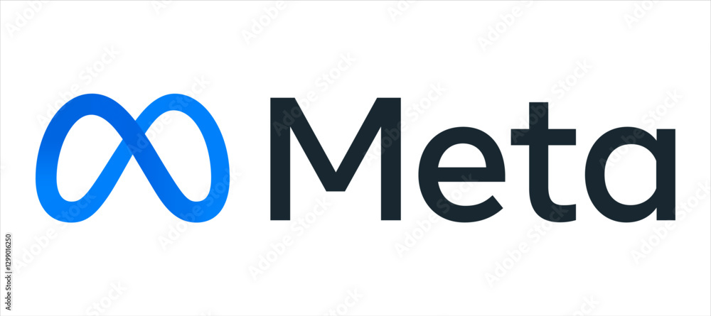 Meta logo icon transparent png download. Meta vector logo Stock Vector ...