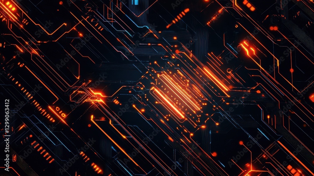PNG Futuristic digital circuit network. overlay effect, transparent ...