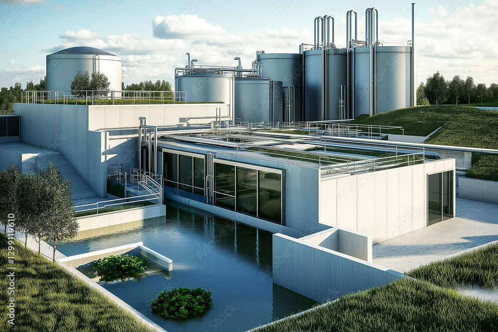 Anaerobic digestion biogas systems. A food waste recycling facility ...