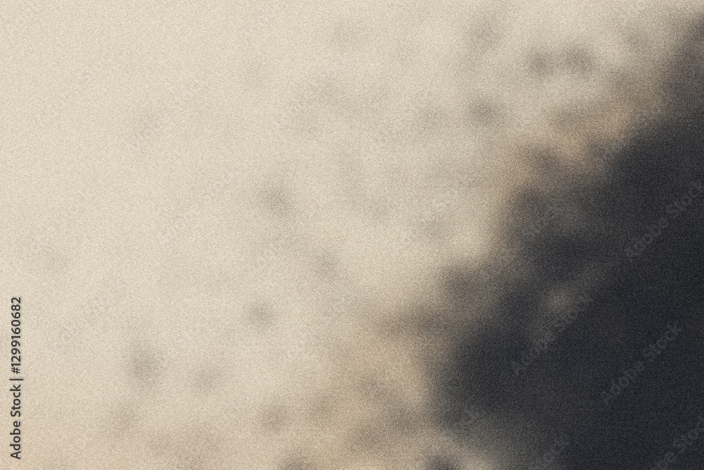 Grainy gradient background in beige and black colors. Noise texture ...