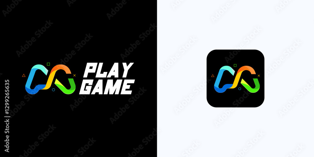 Game play logo design, Controller Joystick logo icon, Gaming online and ...