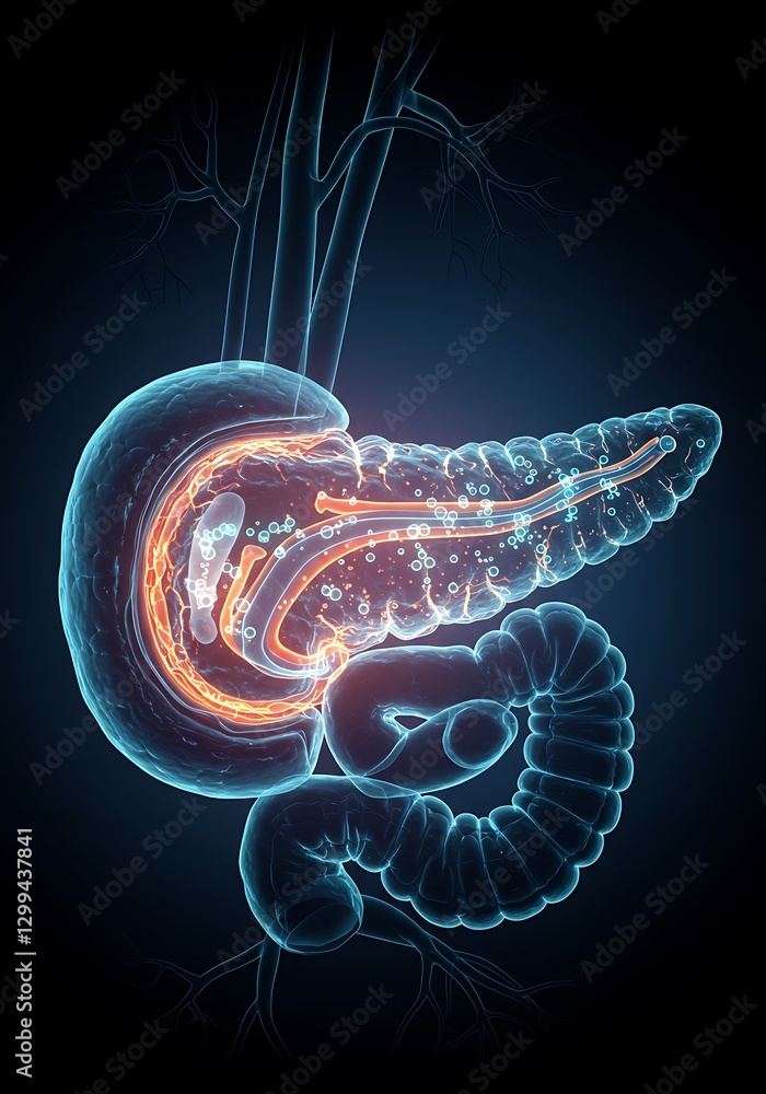 Ilustración de Stock Human Digestive System Illustration Showing ...
