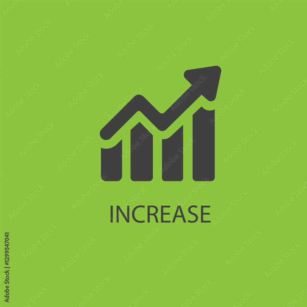 Bar graphic icon black. Perfect Black pictogram illustration. Business ...